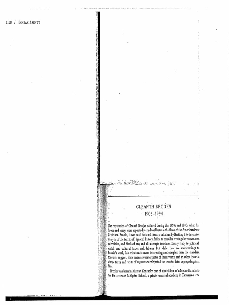 Cleanth Brooks | PDF