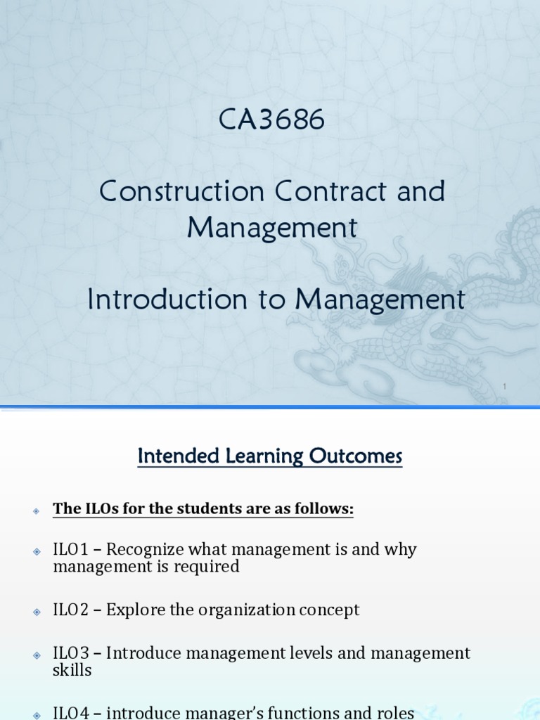 Construction Management Essentials | PDF | Project Management | Goal