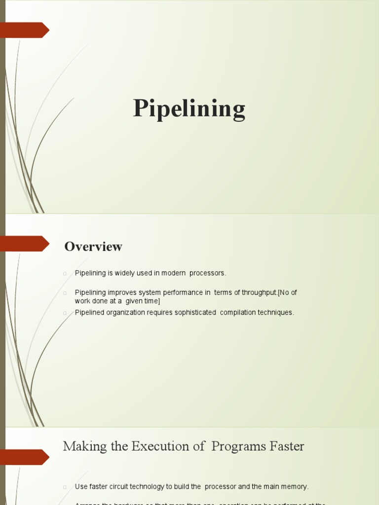 Computer Architecture Pipe Line | PDF | Central Processing Unit ...
