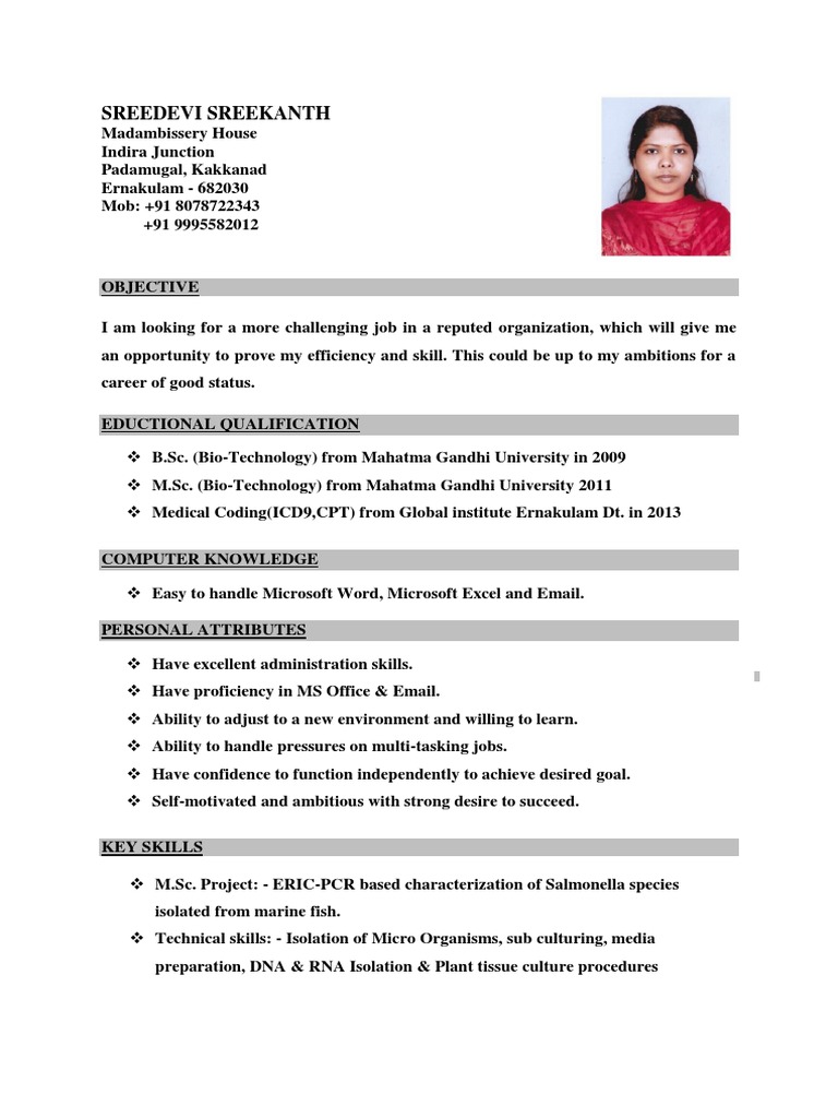 Sreedevi CV 1 PDF | PDF