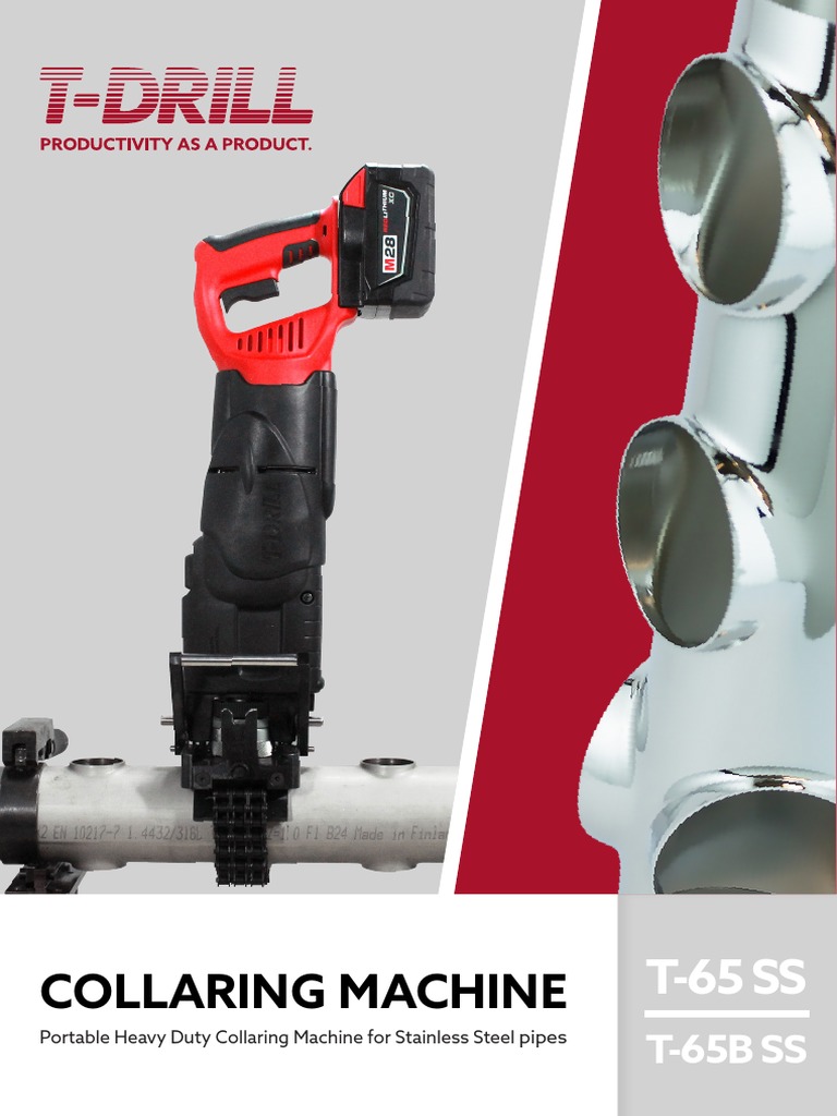 T-DRILL Brochure Portable Collaring Machines T-65 SS T-65B For SS EN HQ ...