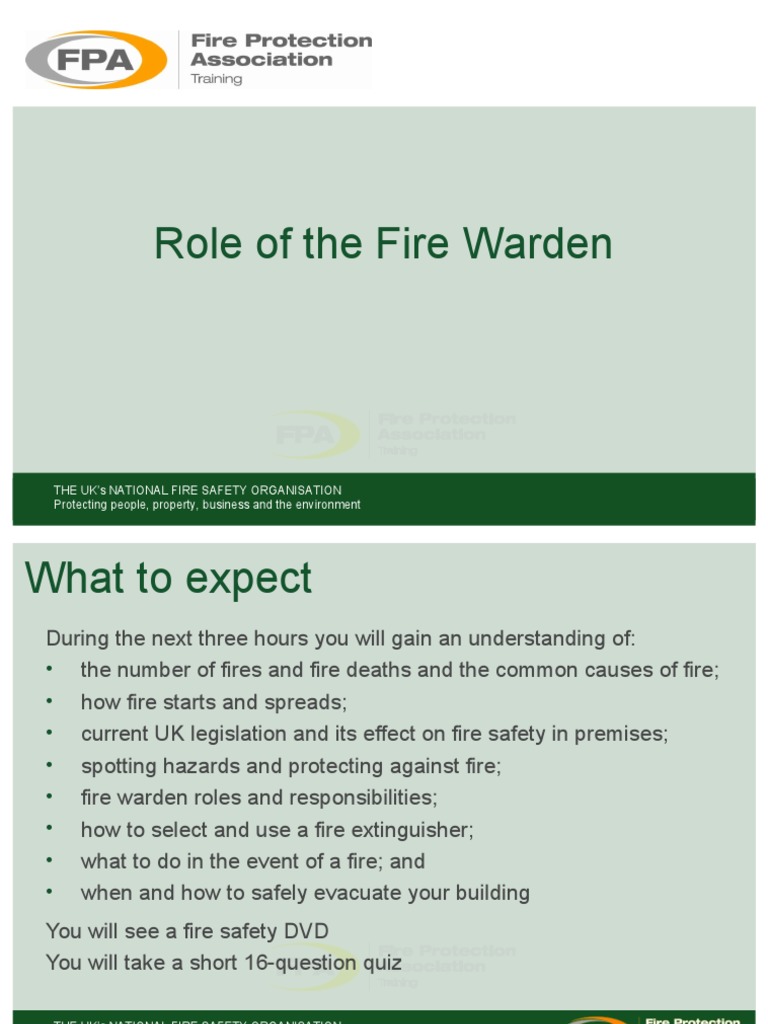 FIRE WARDEN PowerPoint Presentation | PDF | Fires | Hazards