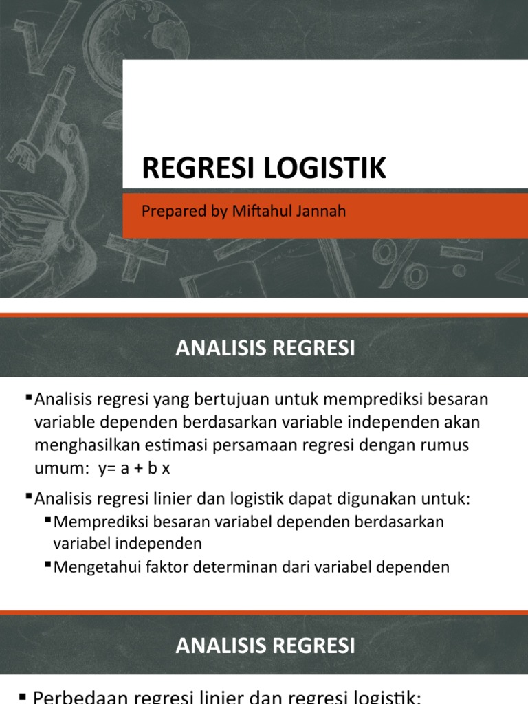 Regresi Logistik Sederhana Dan Ganda | PDF