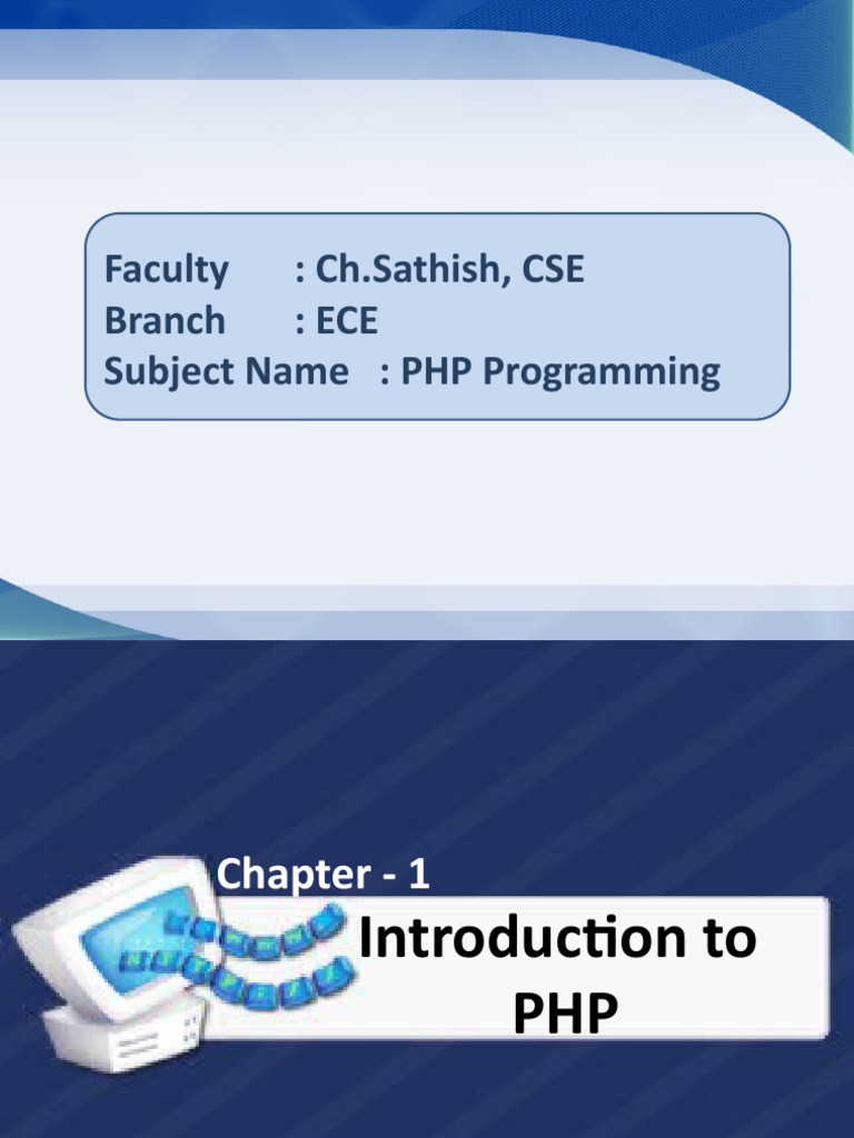 PHP - 5 - Units Notes - PPT | PDF | Php | Apache Http Server
