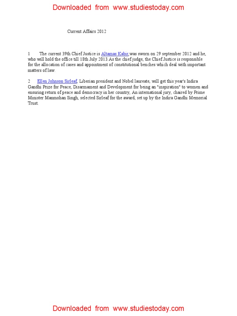 Current Events in India and Beyond: Key Political, Judicial and ...