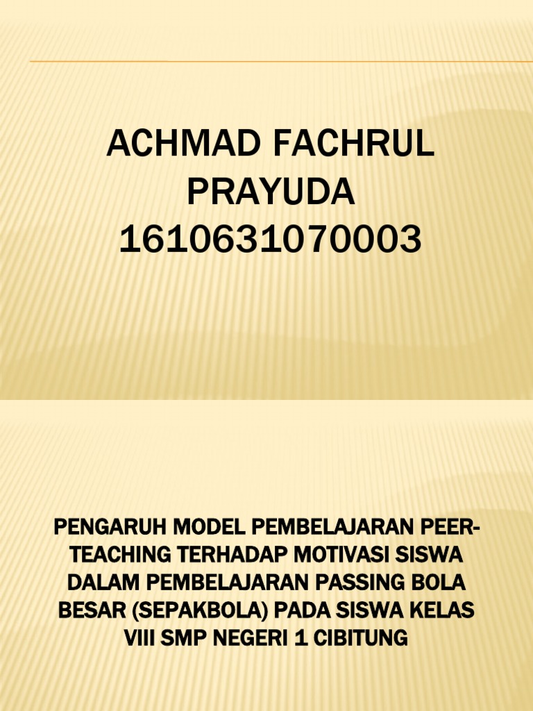 Contoh PPT Seminar Proposal | PDF