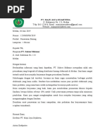 Bentuk-Bentuk Surat: 1. Full Block Style Atau Bentuk Lurus Penuh | PDF