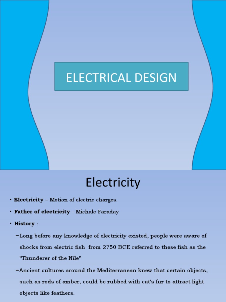Electrical Design | PDF | Electrical Wiring | Electricity