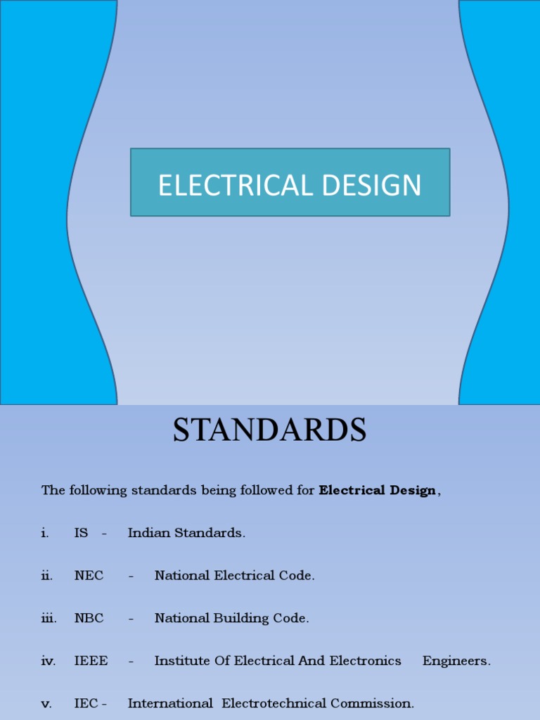 Electrical Design Standards and Space Allocation | PDF | Power Inverter ...