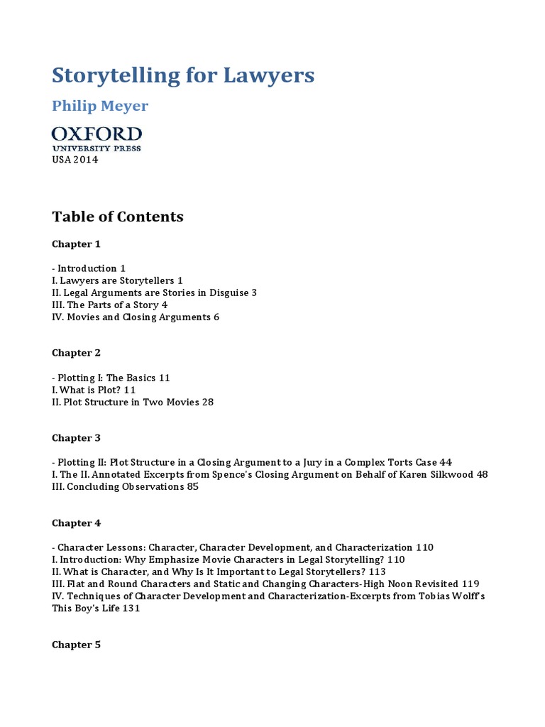 Storytelling For Lawyers | PDF | Narration | Storytelling