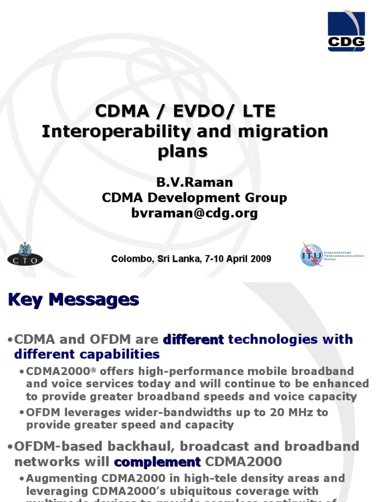 Cdma / Evdo/ Lte Interoperability and Migration Plans | PDF | Lte ...