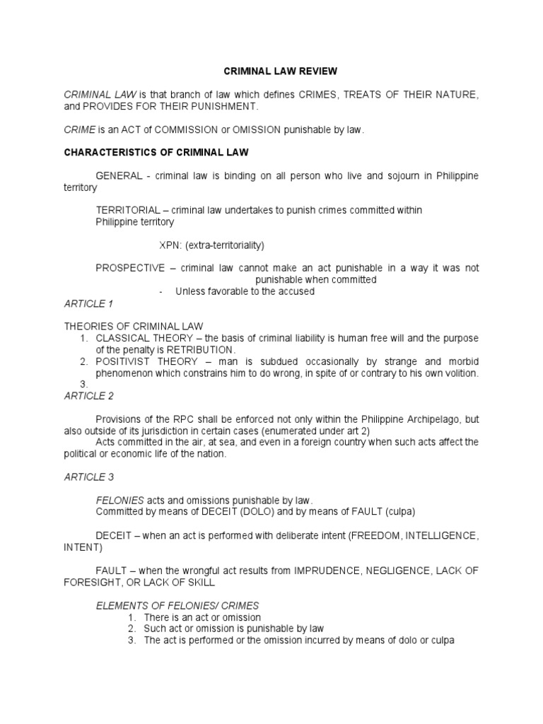 Criminal Law Review | Download Free PDF | Conspiracy (Criminal) | Crime ...