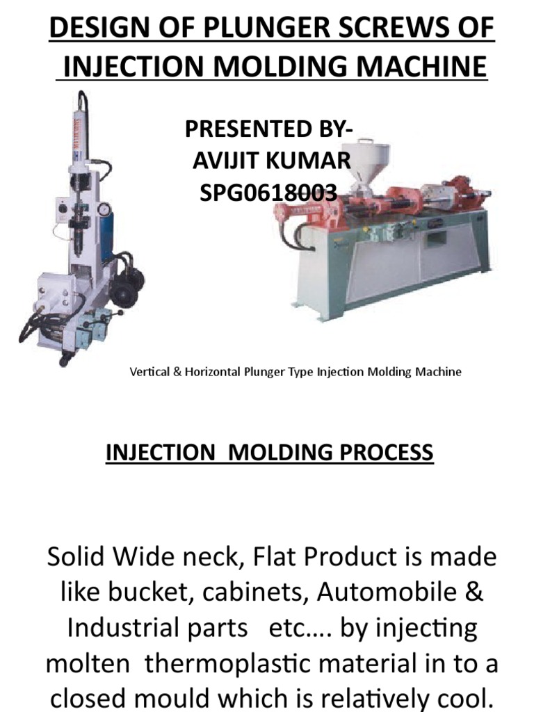 Design of Plunger Screws Ofinjection Molding Machine | PDF | Industrial ...