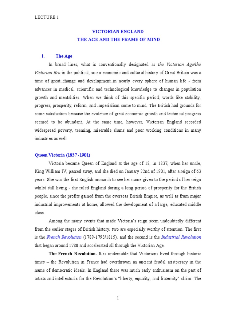 Introduction to the Victorian Age | PDF | British Empire | Victorian Era