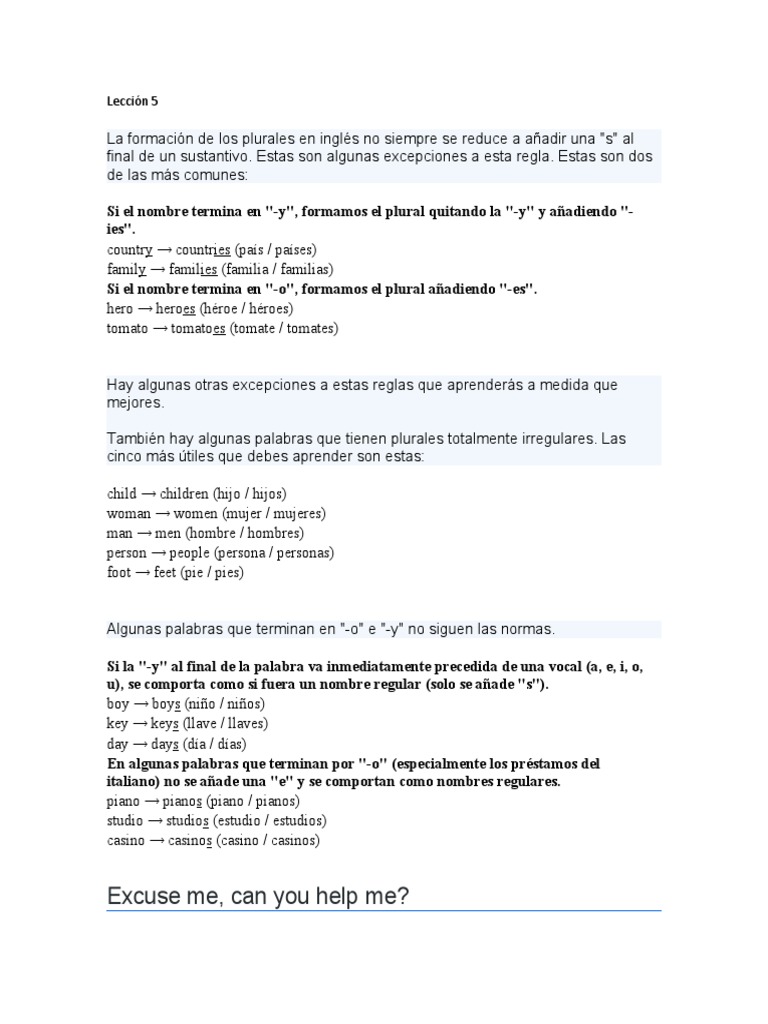 Apuntes Busuu Ingles | PDF | Idiomas