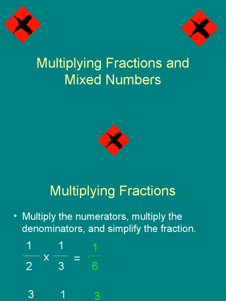 Multiplying Fractions-Grade 7 | PDF