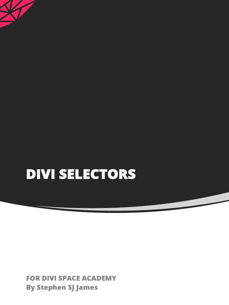 Divi Selectors 1.2 | PDF | Cascading Style Sheets | Human–Computer ...