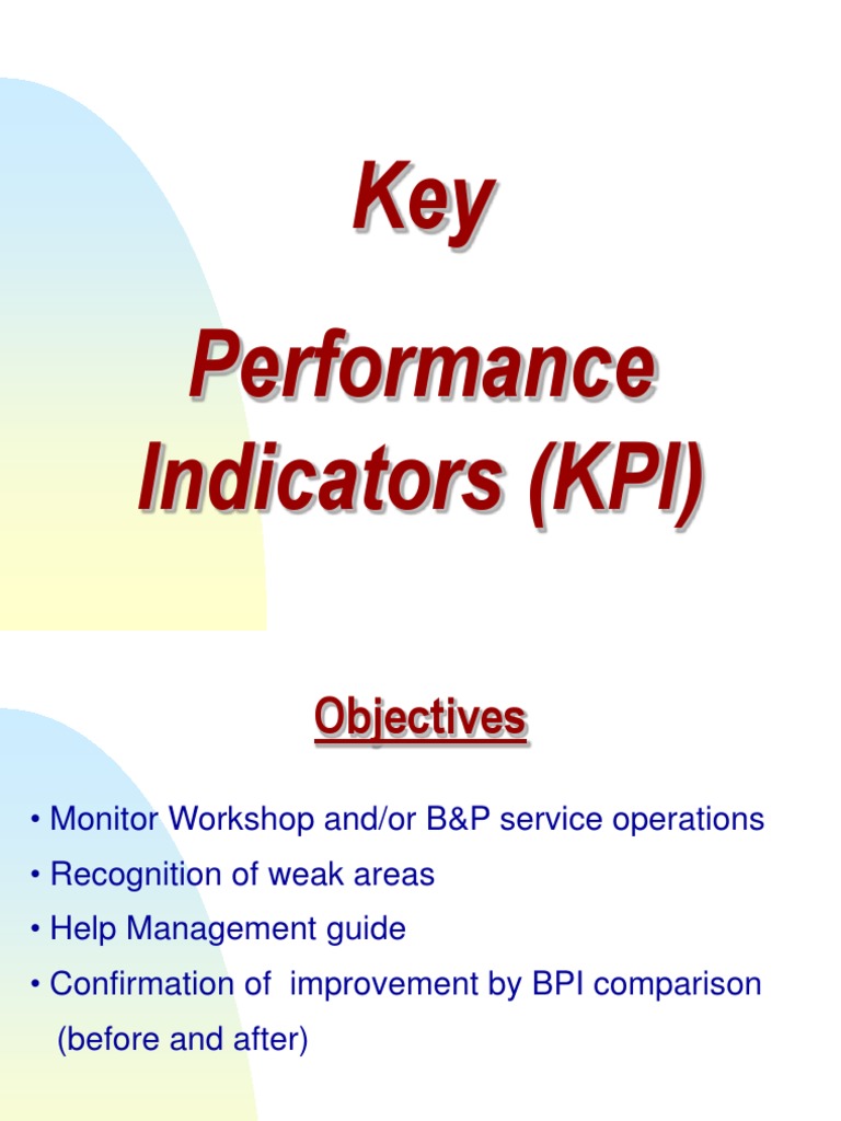 Key Performance Indicators (KPI) | PDF | Inventory | Performance Indicator
