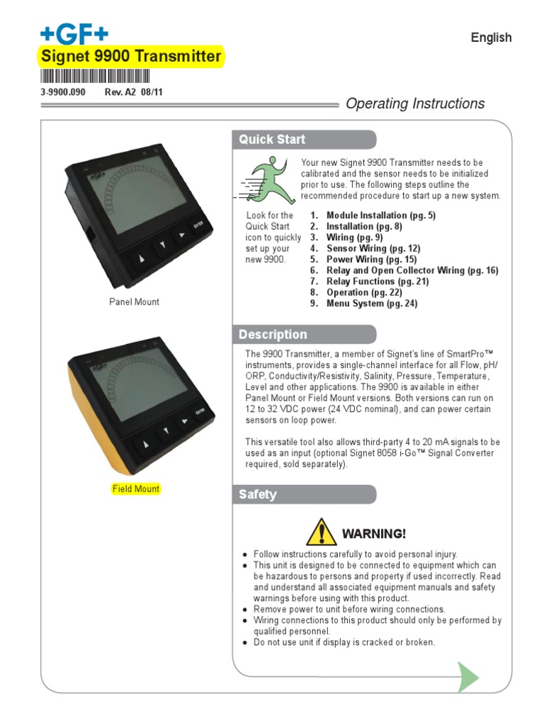 GF-9900 Transmitter-Manual | PDF | Relay | Electrical Wiring