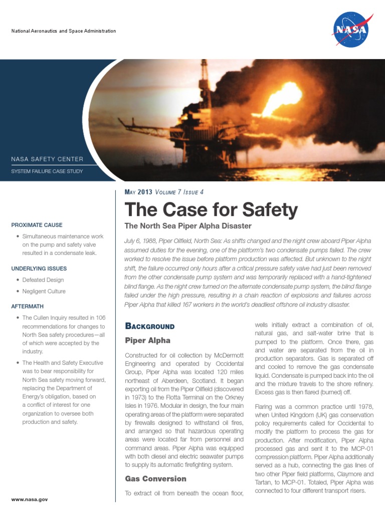 Piper Alpha Disaster: Causes and Consequences | PDF | Safety | Fires