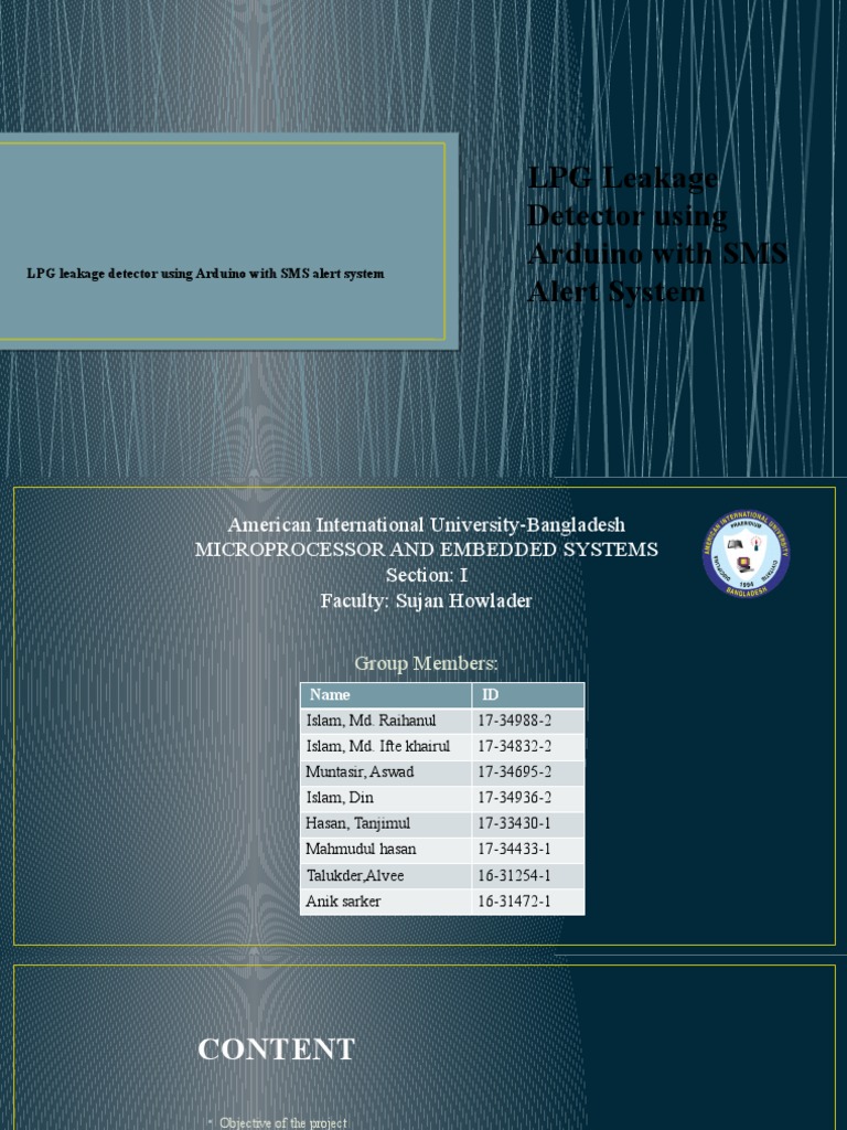 LPG Leakage Detector Using Arduino With SMS Alert System | PDF ...