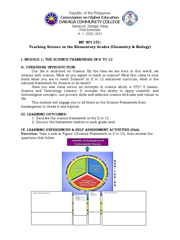 Mc Sci 101 Module 1 Pdf Constructivism Philosophy Of Education