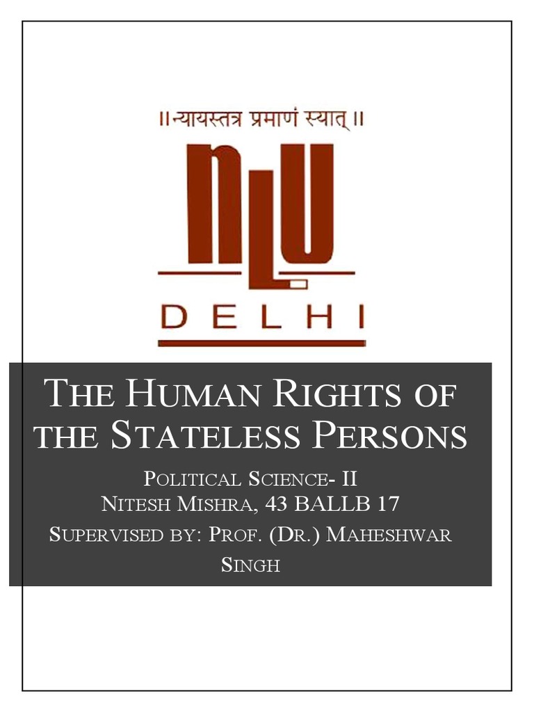 Human rights of stateless people in germany: germany statelessness ...