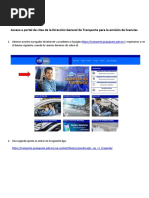 GTU: Registro y Citas en Venezuela | PDF