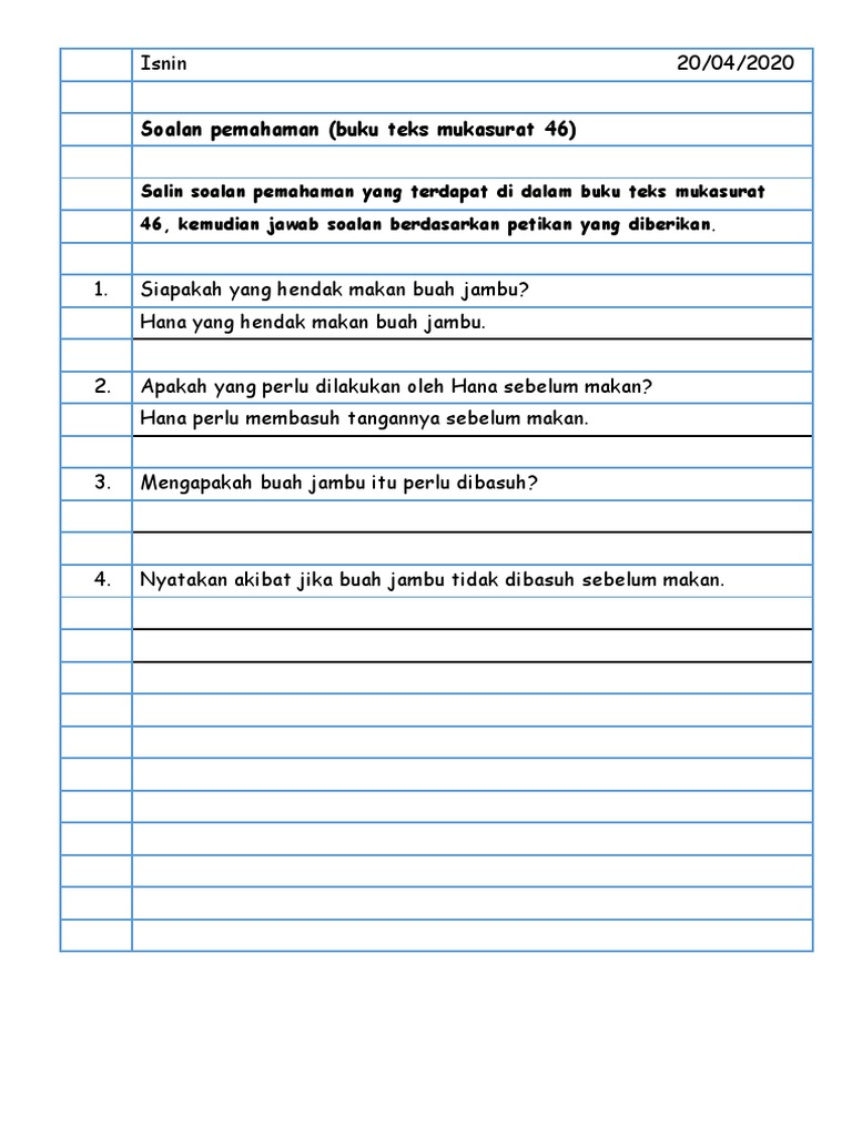 Latihan PKP Tahun 2 T | PDF