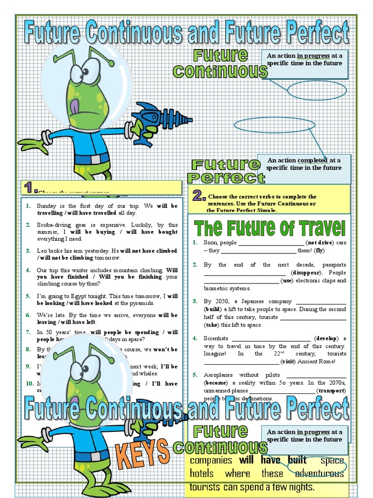 An Action in Progress at A Specific Time in The Future | PDF | Grammar