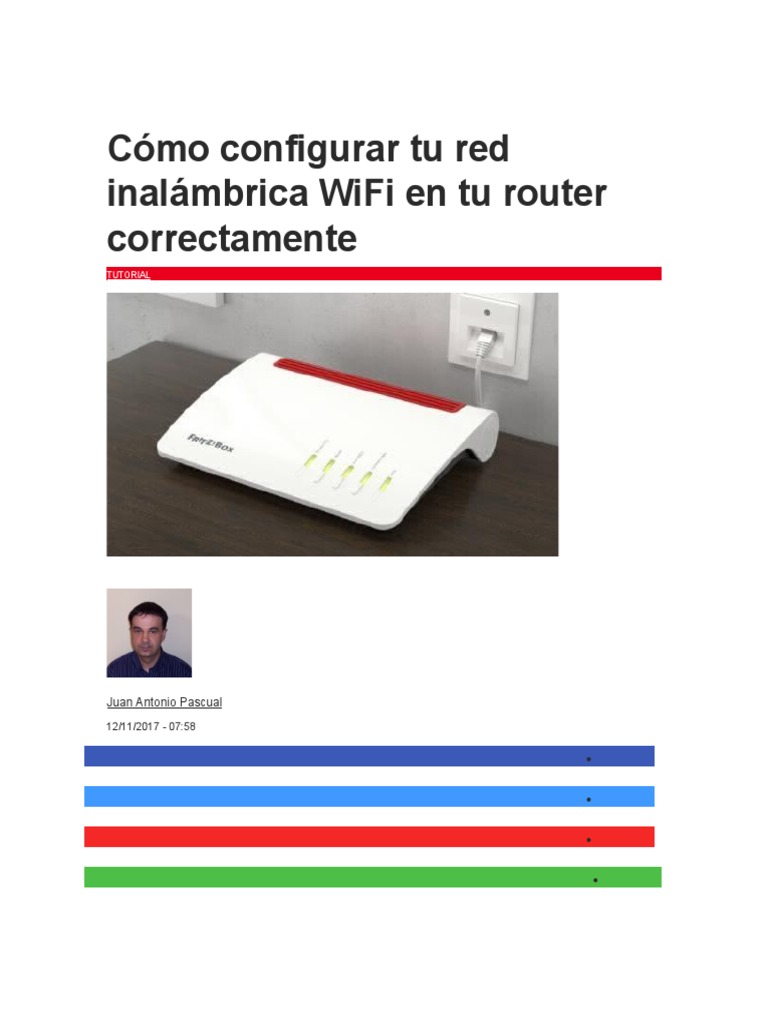 Cómo Configurar Tu Red Inalámbrica WiFi en Tu Router Correctamente ...