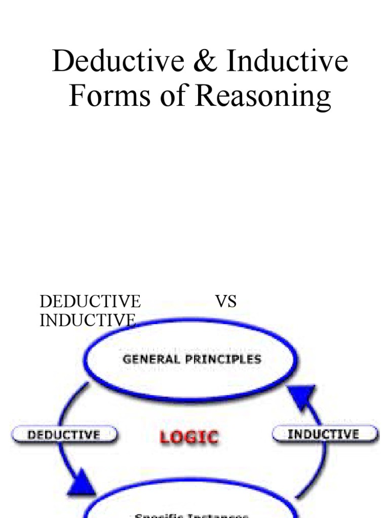 Deductive & Inductive Forms of Reasoning | PDF | Inductive Reasoning ...