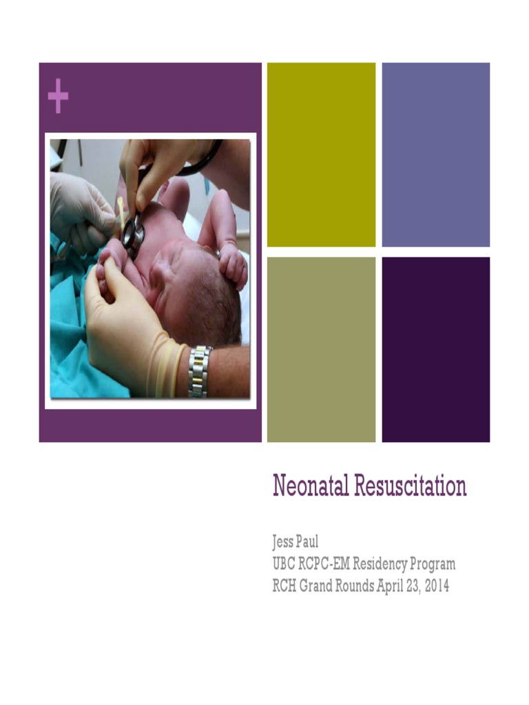 Neonatal Resuscitation | PDF | Cardiopulmonary Resuscitation | Preterm ...
