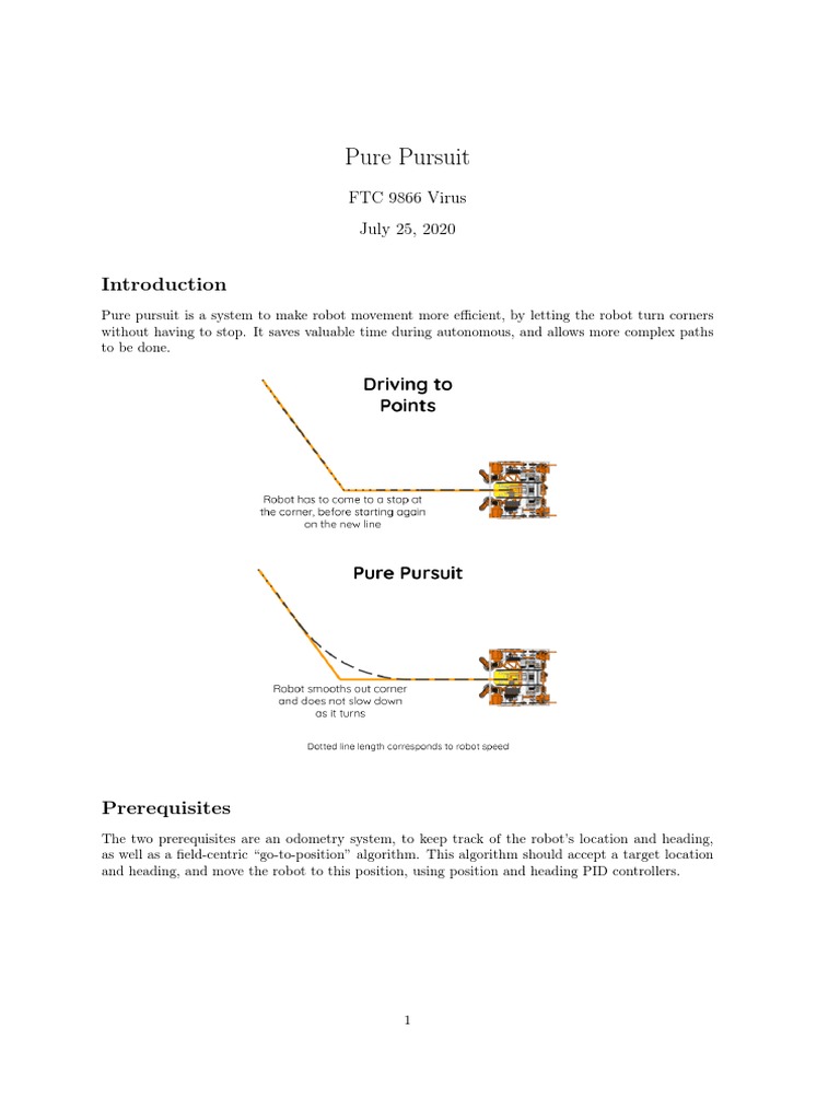 Pure Pursuit | PDF | Quadratic Equation | Robot