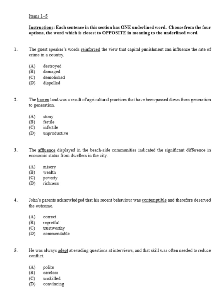English A CXC Practice | PDF