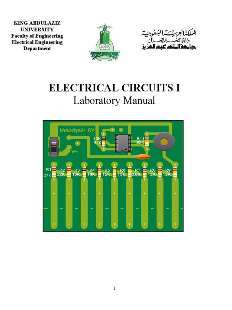 Electrical Circuits I: Laboratory Manual | PDF | Science & Mathematics