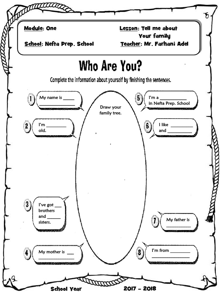 Family Introduction Lesson Plan | PDF