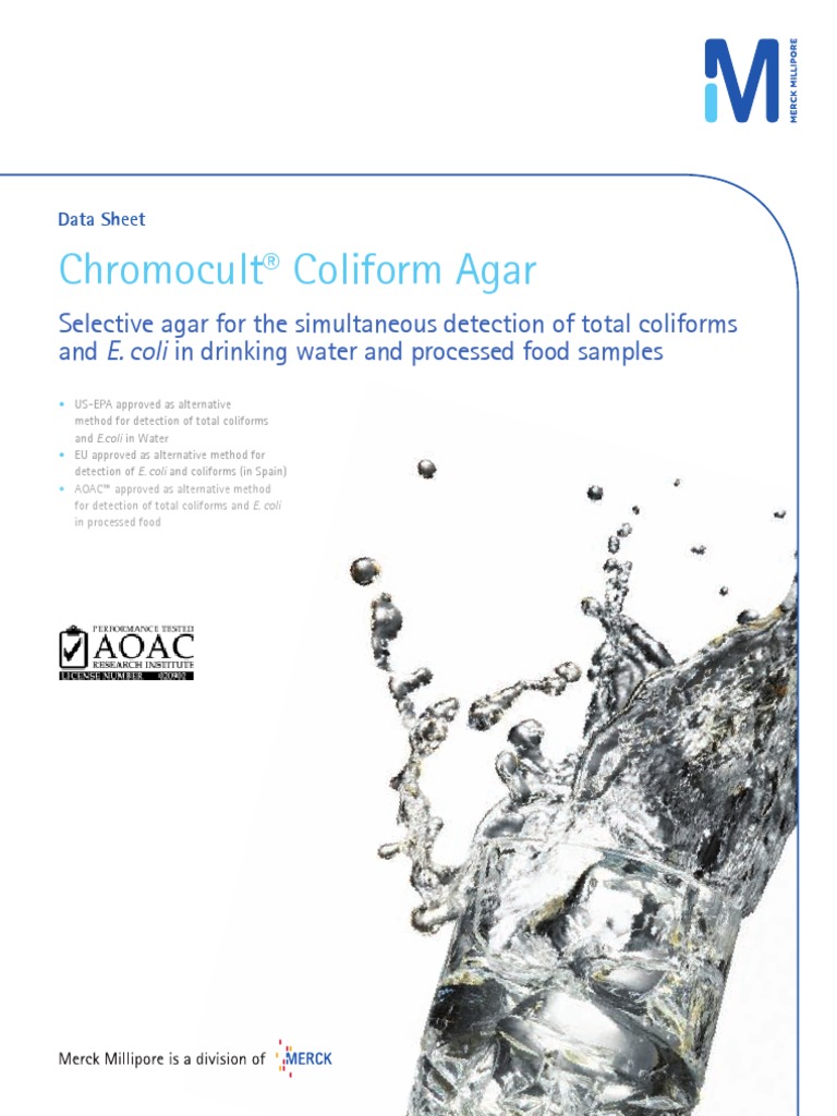 MERC130052 MM Chromocult Agar | PDF | Growth Medium | Escherichia Coli