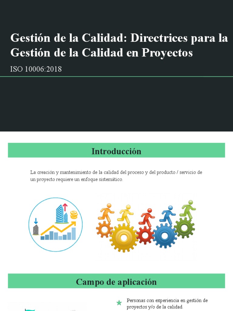 Control ISO 10006 | PDF | Gestión de la calidad | Sistema de manejo de calidad