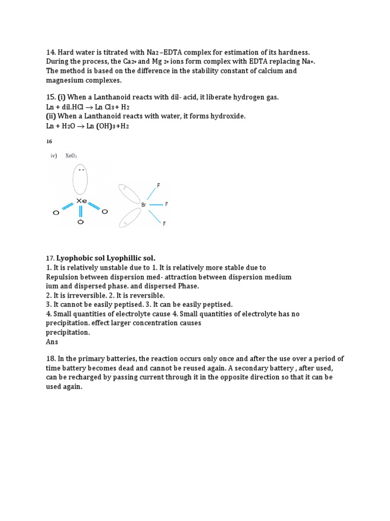 Lyophobic Sol Lyophillic Sol | PDF | Coordination Complex | Ligand