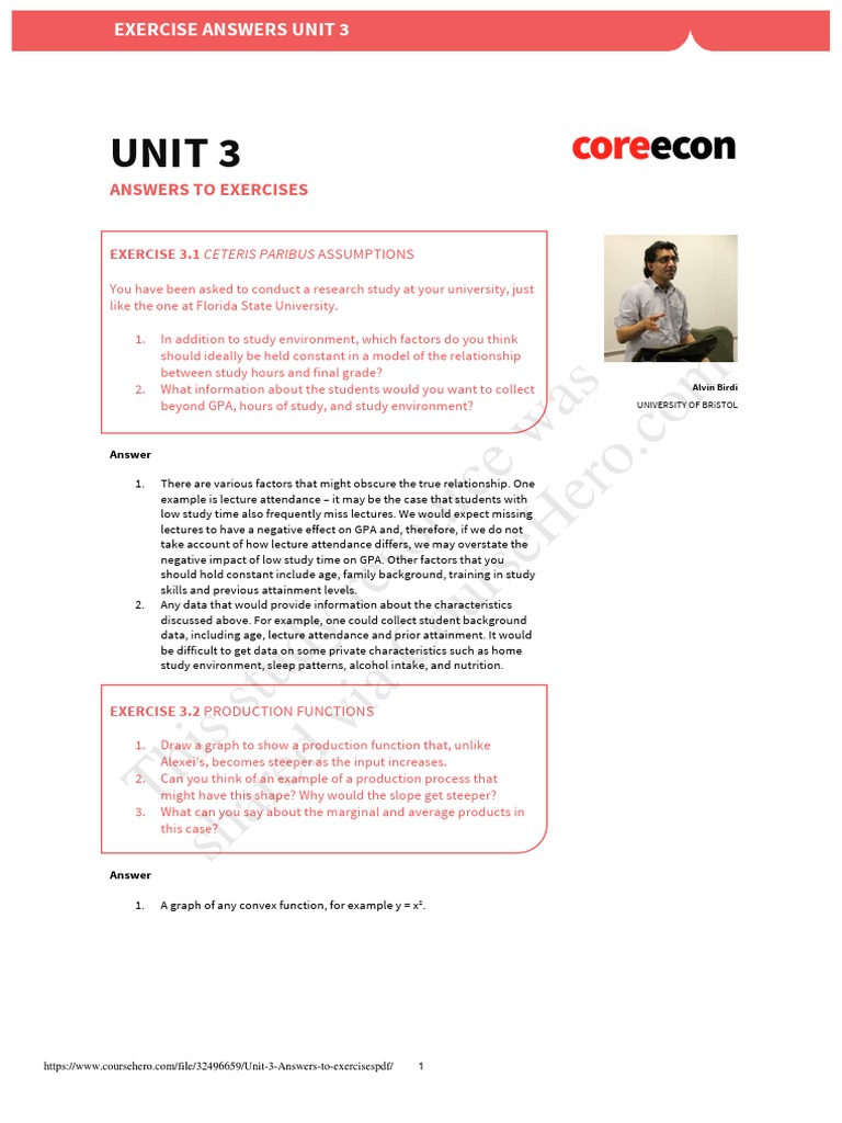 Unit 3: This Study Resource Was | PDF | Economics | Labour Economics