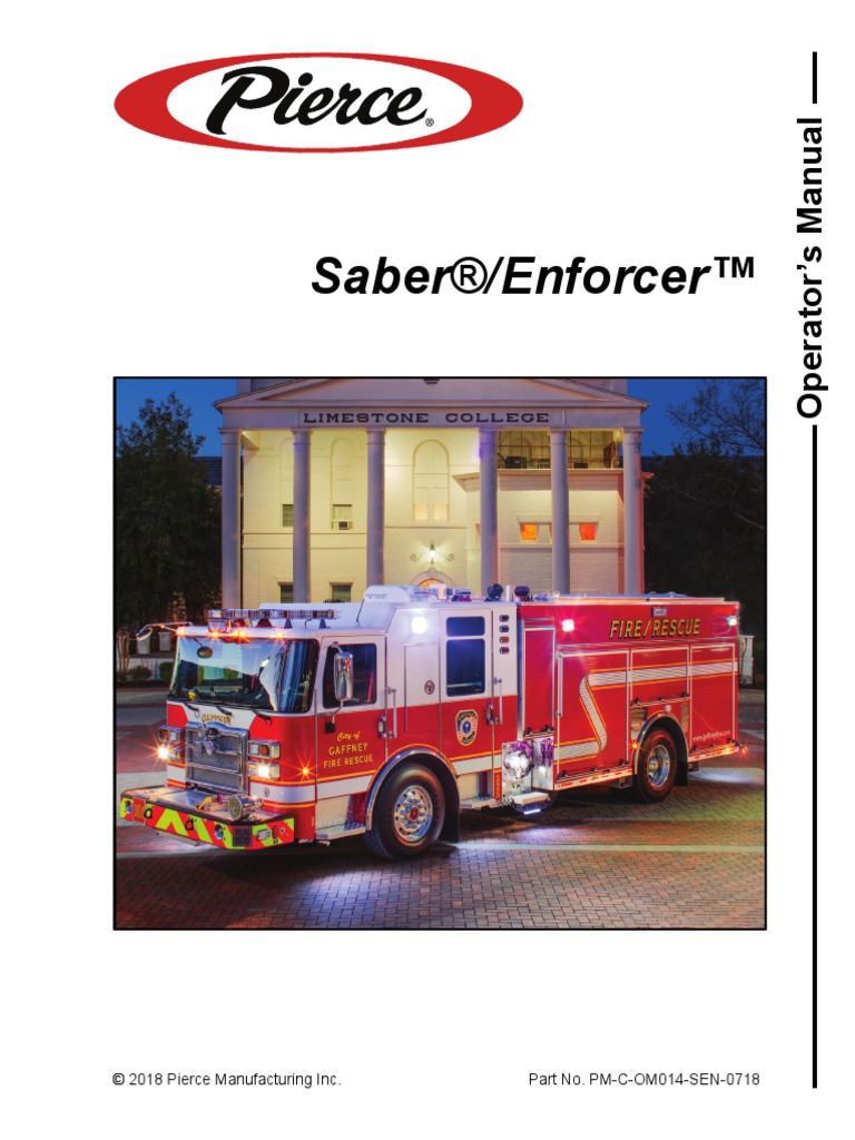 Pierce Enforcer Cab Chassis Operator's Manual PDF | PDF | Four Wheel ...
