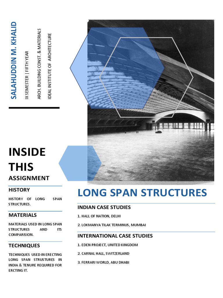 Long Span Structures: History & Techniques | PDF | Truss | Dome