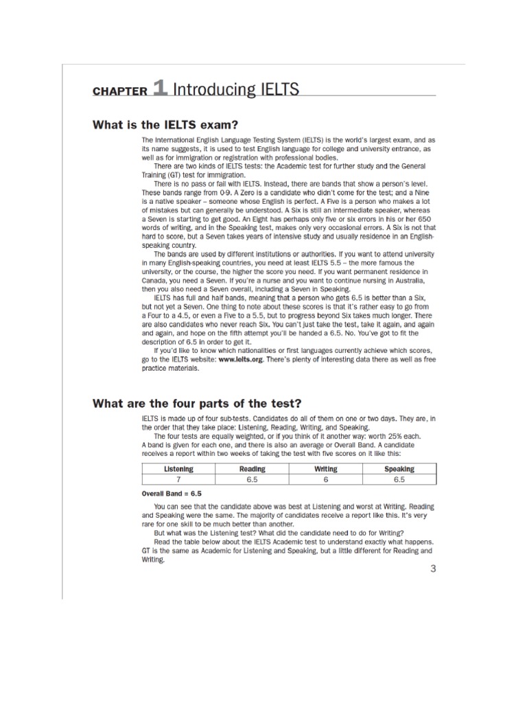 Chapter 1 Introducing Ielts | PDF
