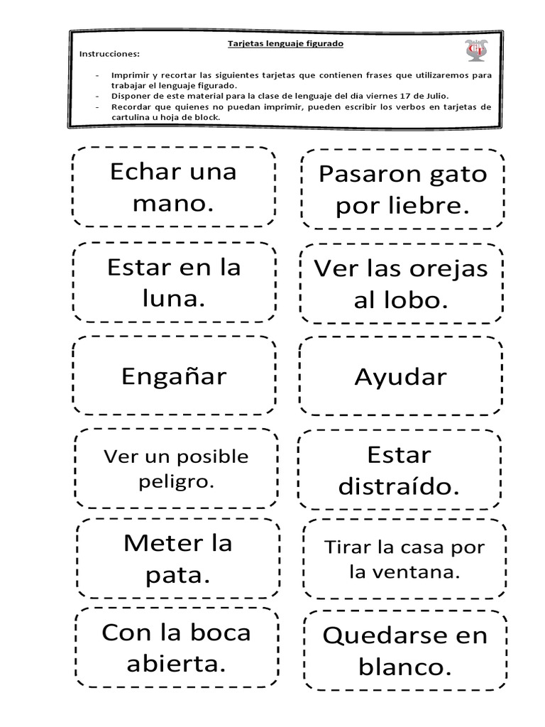 Kit Recortable Lenguaje Figurado | PDF