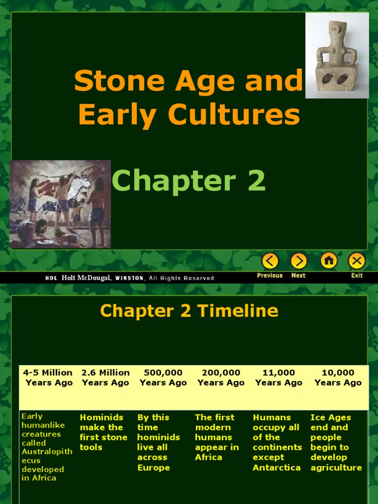 Unit 2 Stone Age and Early Cultures | PDF | Stone Age | Homo