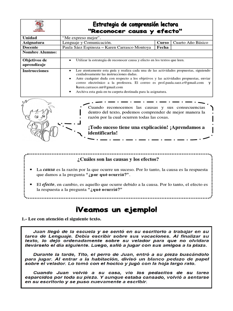 Estrategia 4 - Reconocer Causa y Efecto | PDF | Science | Ciencia y ...
