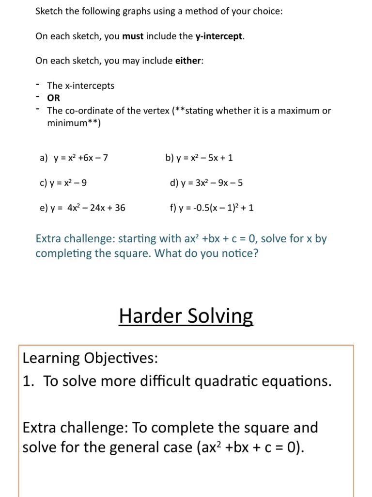 Solving Harder Equations | PDF
