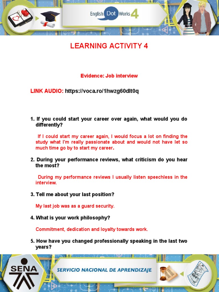Evidence Job Interview | PDF
