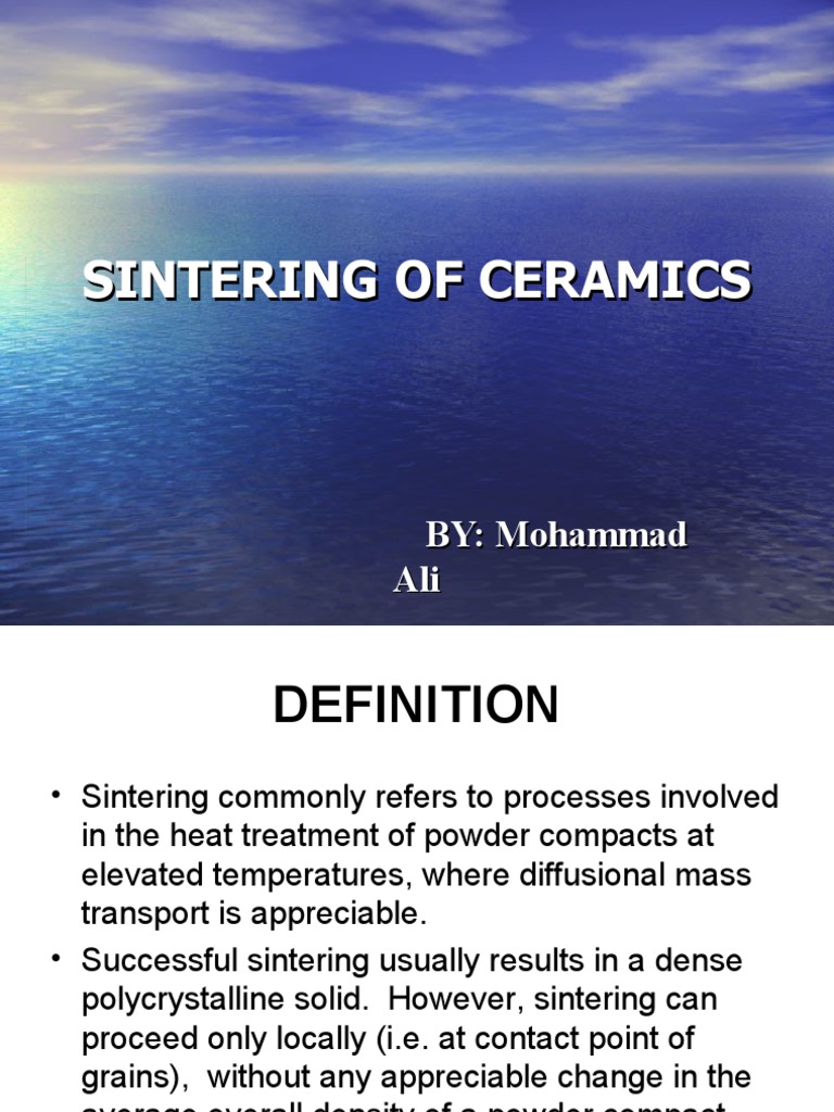 Sintering 5 Pdf Sintering Ceramics